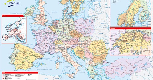 Online Maps: Europe Rail Map