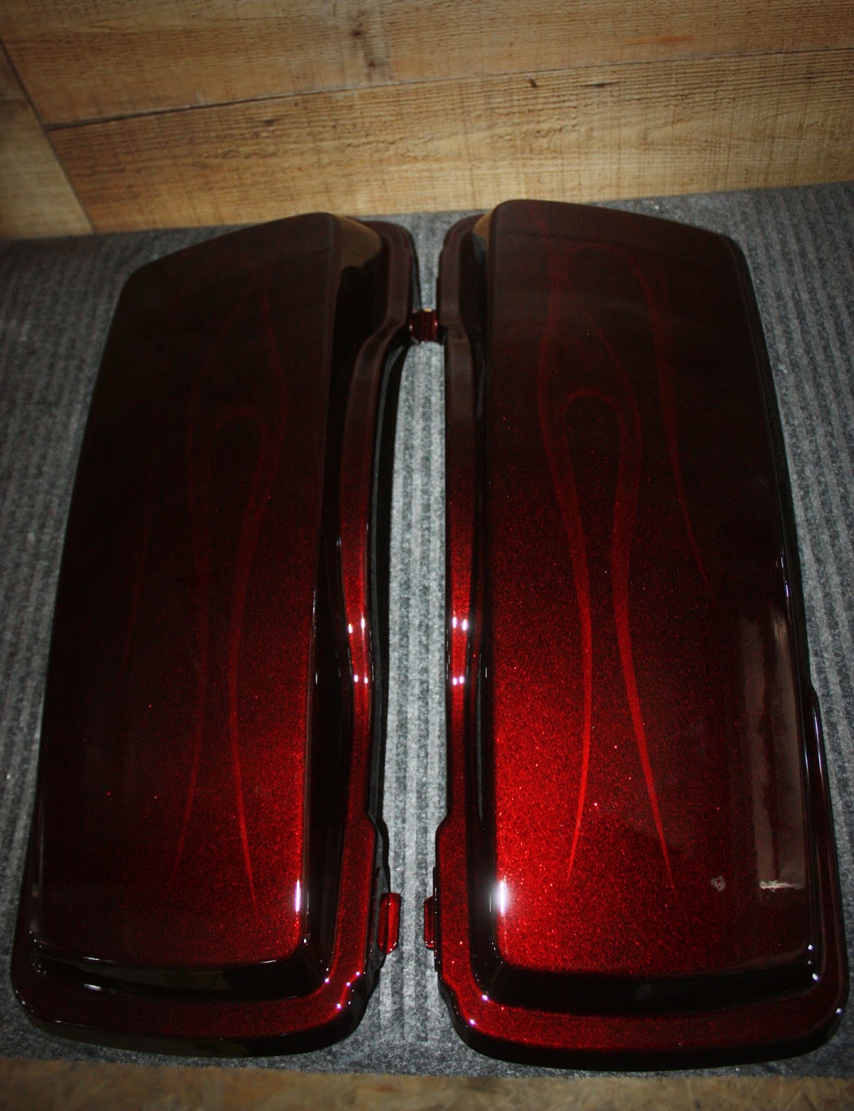 Online Motorcycle Paint Shop: midnight candy metallic red with classic ...