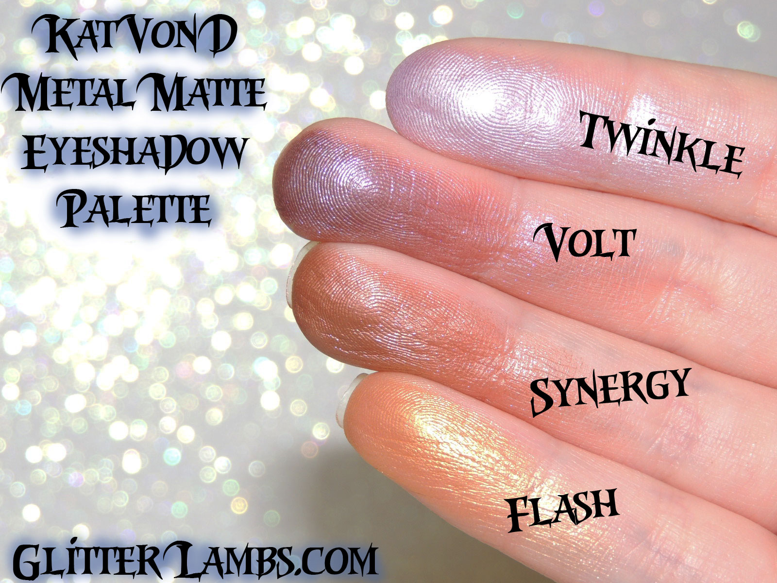 Glitter Lambs: Kat Von D Metal Matte Eyeshadow Palette Swatches Review