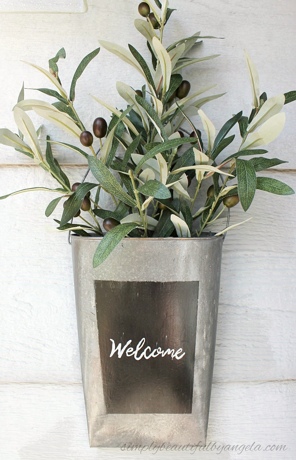 Thrifted Hanging Bucket Upcycle