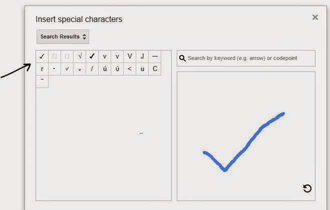 Special Characters in Google Docs