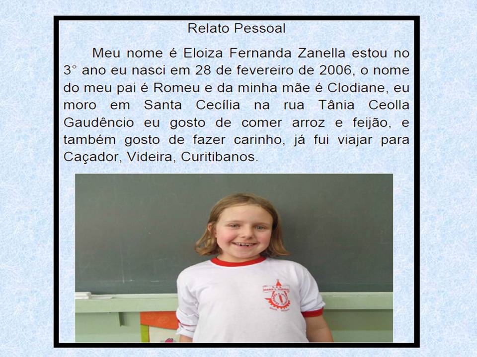 Escola de Ed. B. Maria Salete Cazzamali: Os alunos do 3º ano do ensino ...