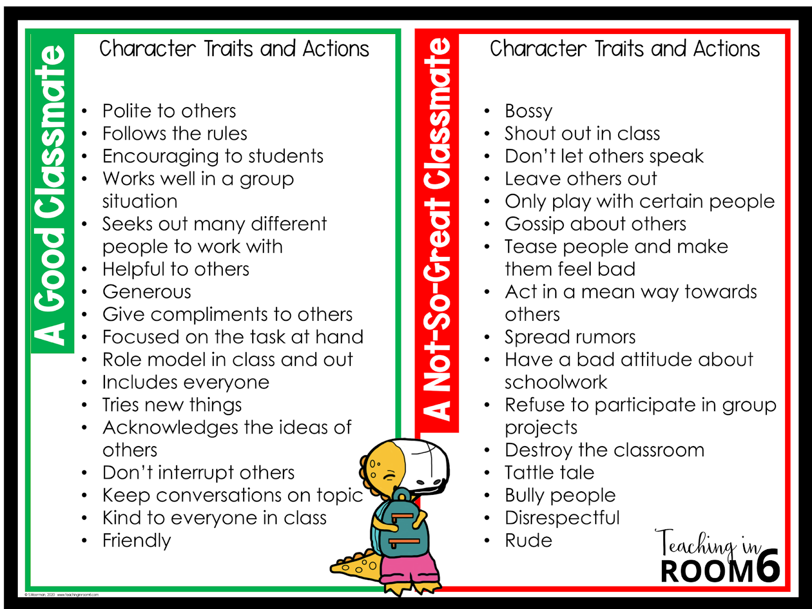 "Book" to School: We Don't Eat Our Classmates | Teaching in Room 6