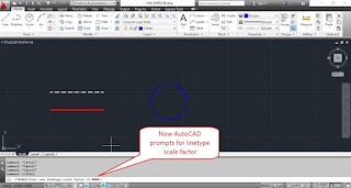 How to change dashed line spacing in AutoCAD