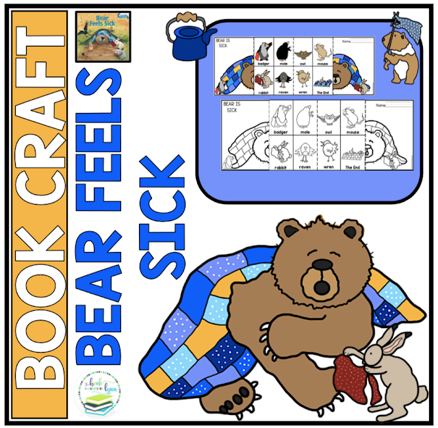 BEAR FEELS SICK BOOK CRAFT ~ Book Units by Lynn