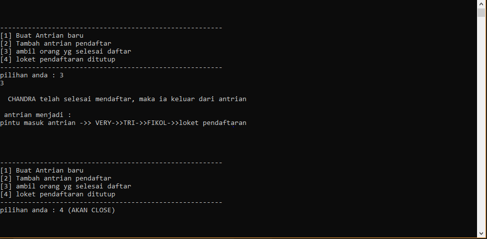 Program Queue atau Antrian Pascal