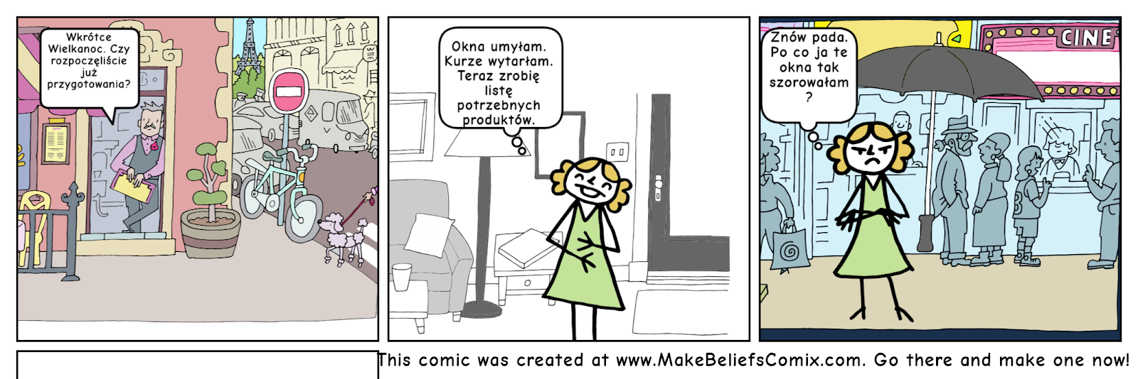 W izolacji od uczniów- lekcja tworzenia komiksów. Wariant 1