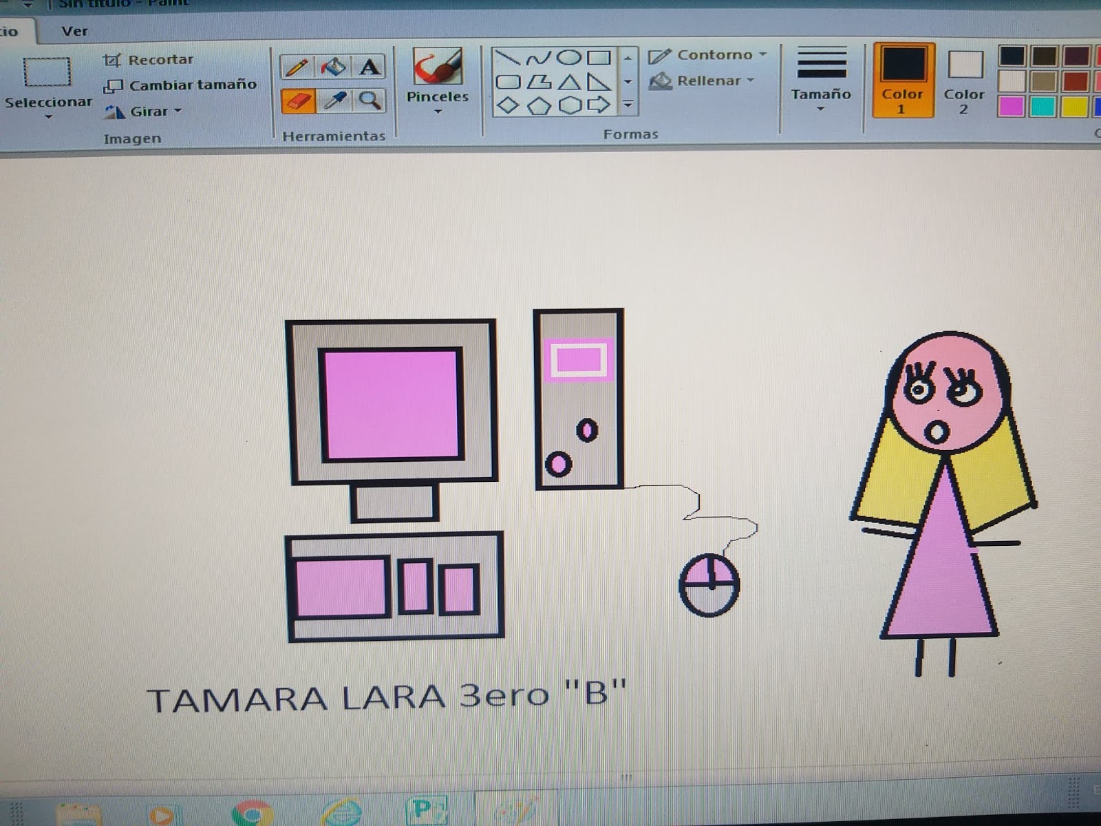 COMPUTACIÓN 3ero PRIMARIA : DIBUJANDO EN PAINT