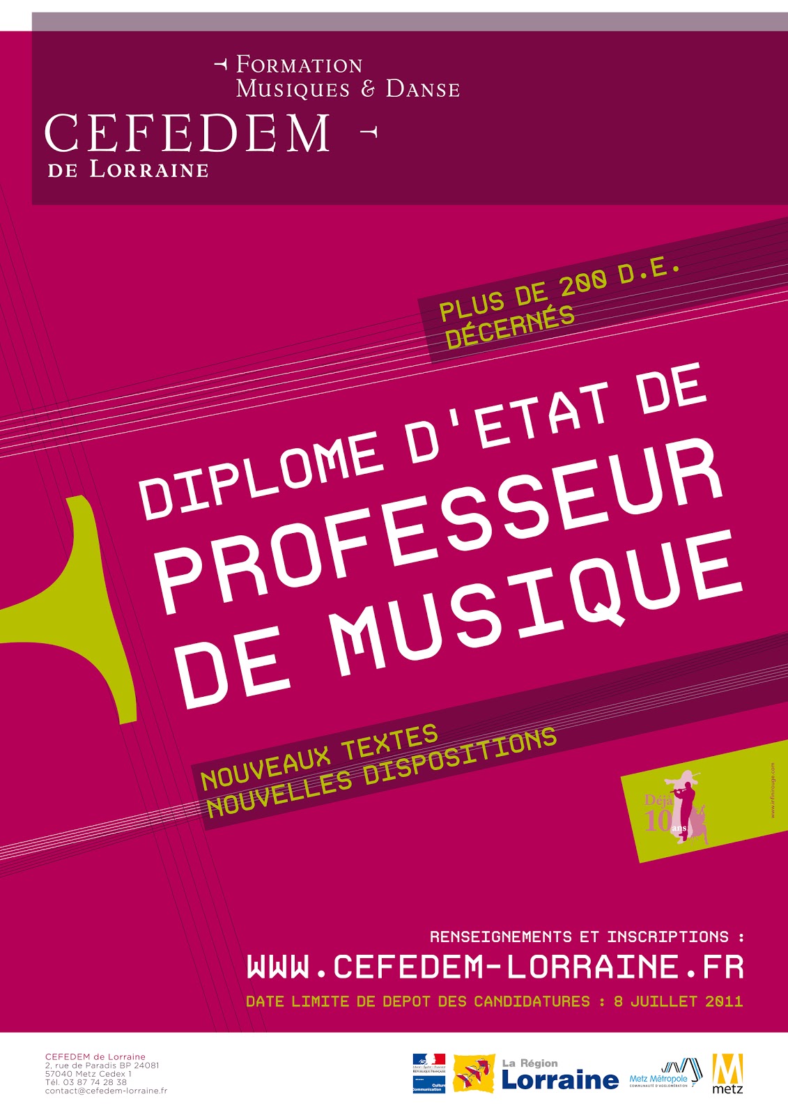 Musique aux Logis: Le CEFEDEM