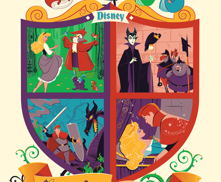 The Blot Says...: Disney’s Sleeping Beauty Screen Print by Dave Perillo ...