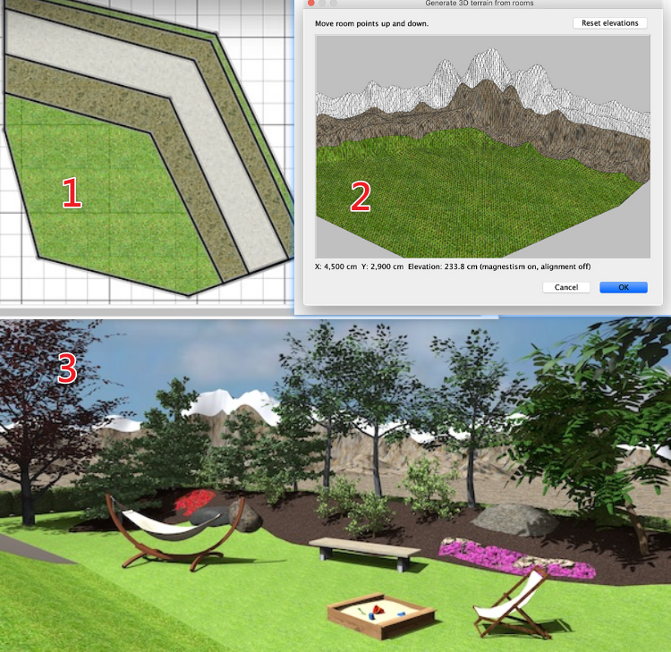 Sweet Home 3D 最 Easy 開講：Terrain Generator plug-in 地形外掛程式不止輕鬆「拉出」地形地貌，還能 ...