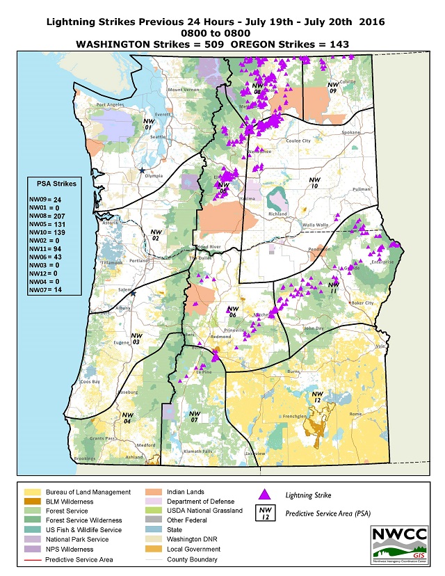 Northwest Interagency Coordination Center: 7/20/2016 Oregon ...