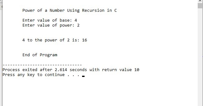Free Programming Source Codes And Computer Programming Tutorials Power Of A Number Using