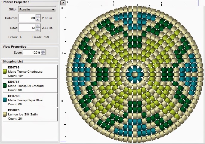 Imaginesque: Beading Pattern 46: Round Motif