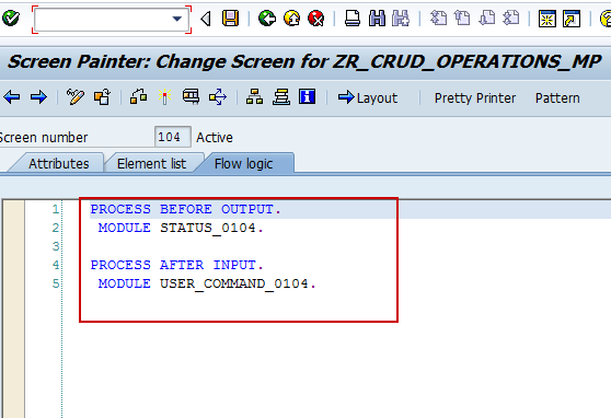 SAP ABAP Central: CRUD Operations in Module Pool