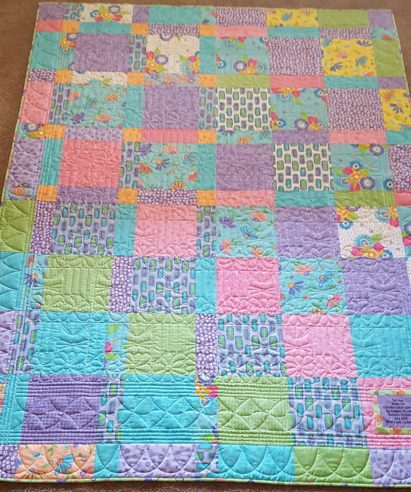 Colleen's Quilting Journey: Catalina's Catnap or Pins and Paws Quilt