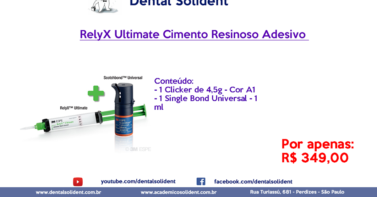Dental Solident: Promoção Relyx Ultimate Cimento Resino