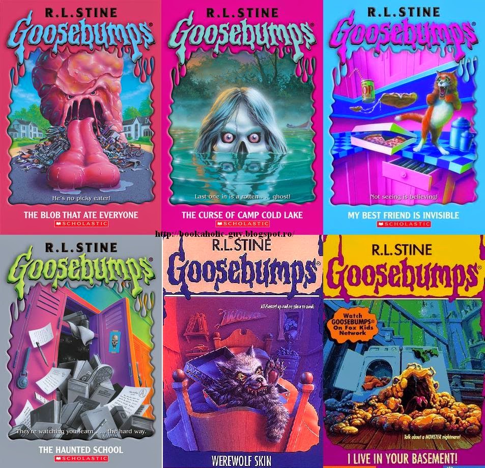 Coperți serii Goosebumps de RL Stine