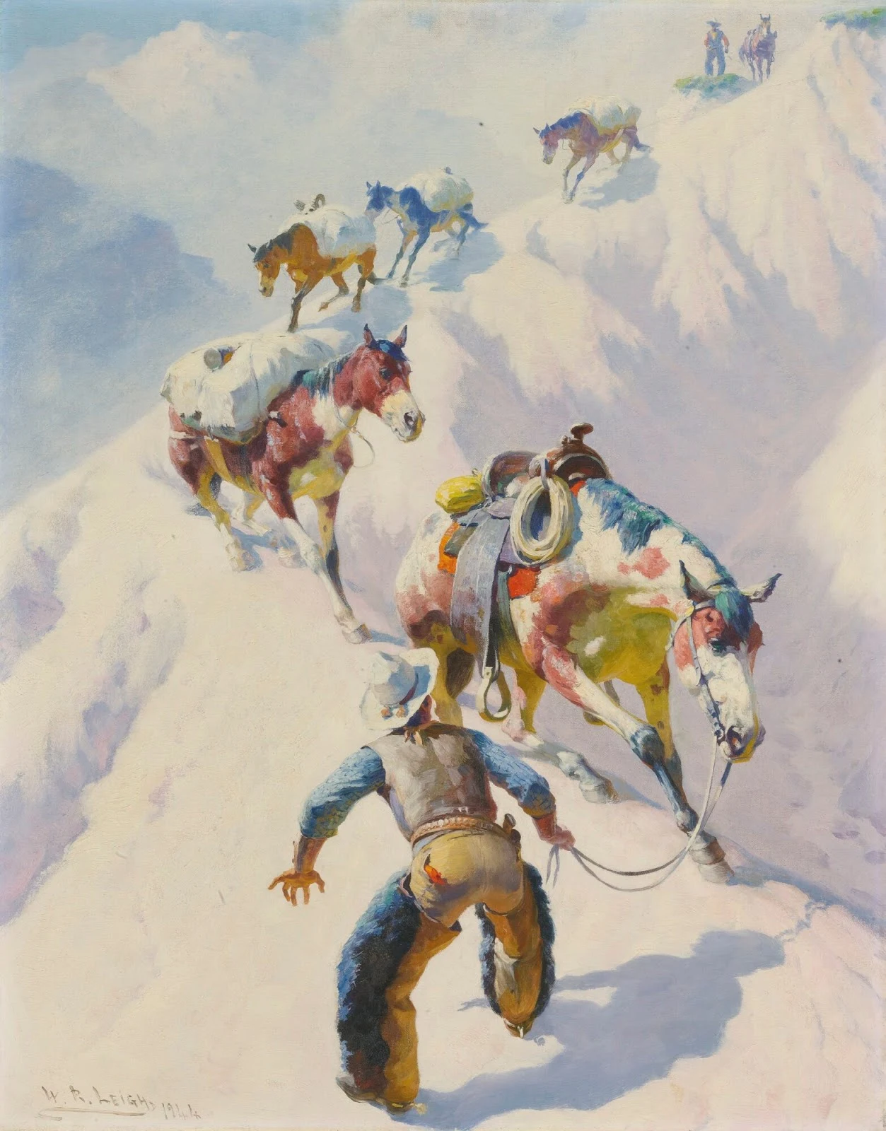 William R. Leigh (1866-1955) | Western scenes painter | Masterpiece ...