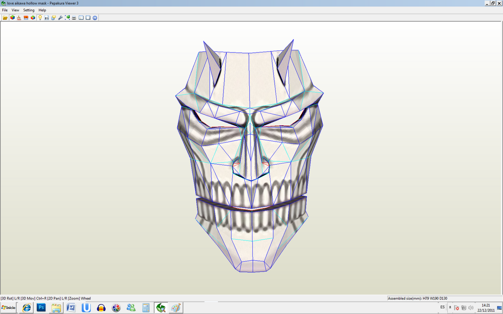 bleach papercraft: mascara vizards