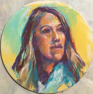 YELLOW SIDE VIEW - pastel by Susan Roden