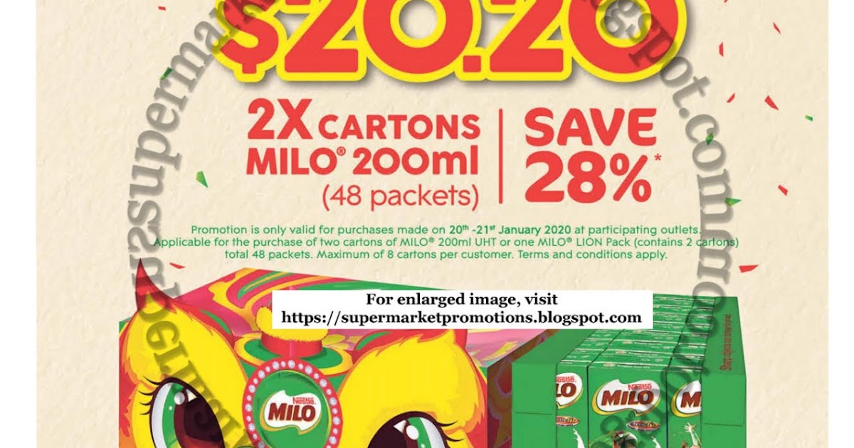 Milo 2 Days Special Promotion 20 - 21 January 2020 ~ Supermarket Promotions