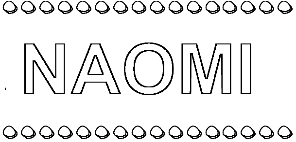 Blog de Biologia: Coloring Page First Name Naomi