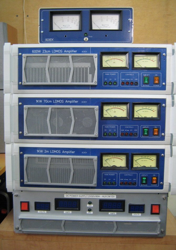 2m 70cm 23cm LDMOS AMPLIFIERS STACKED ~ ZS1II - VE2EK Amateur Radio Website