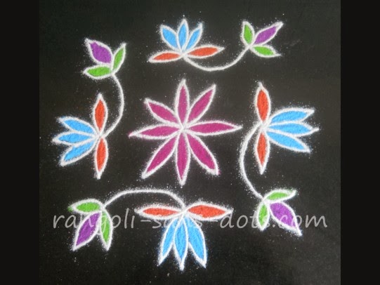Easy rangoli designs - beginners