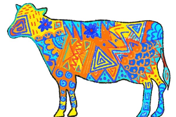Art Sub Lessons: Art Sub Plans - Cows on Parade