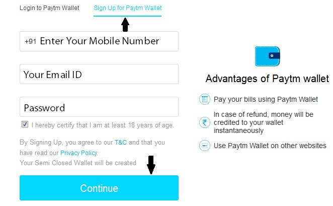 Steps to create a New Account in Paytm with Screenshots - [Updated ...