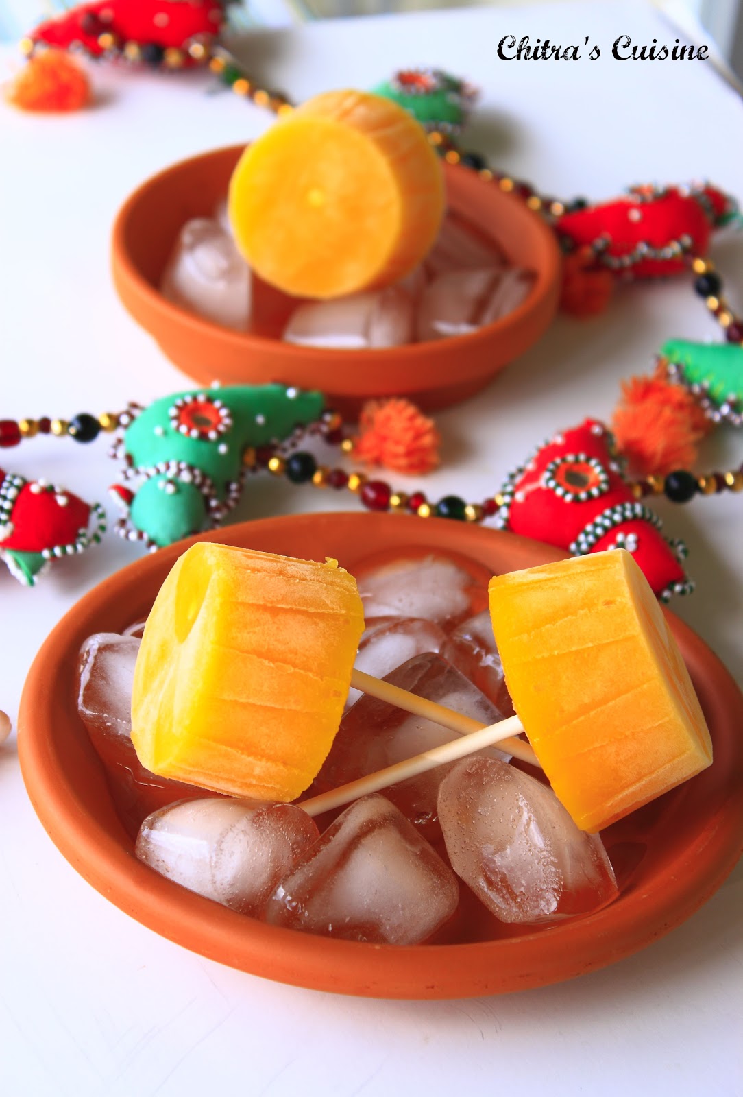 Chitra's Cuisine: Mango Popsicle