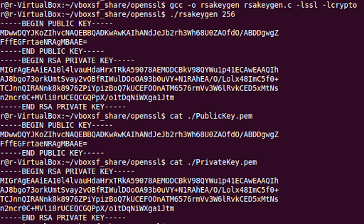 openssl rsa key 생성 example code