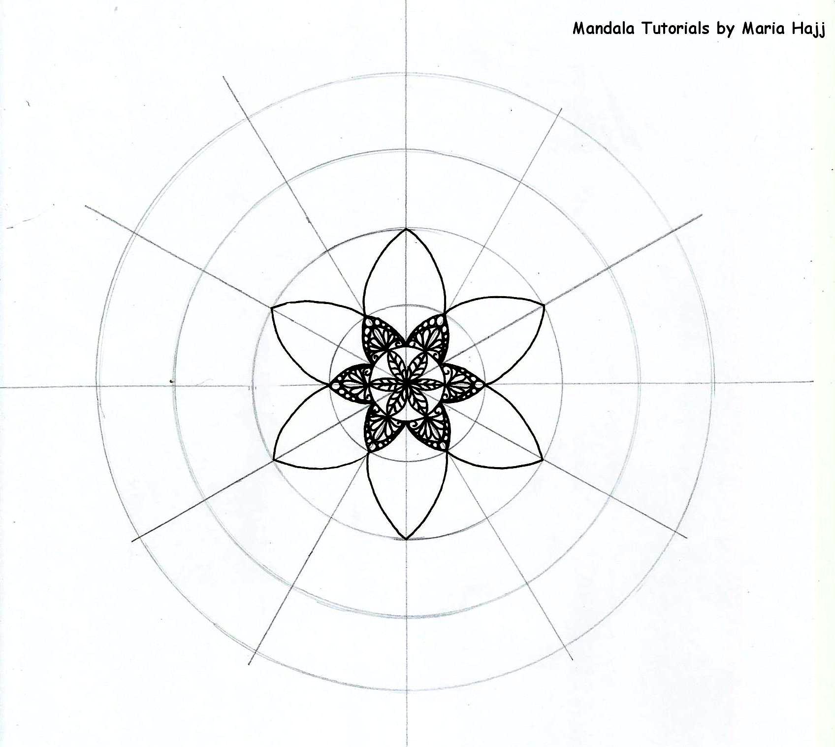 Mandala Tutorial n. 3 | How to draw a mandala using the mandala ...