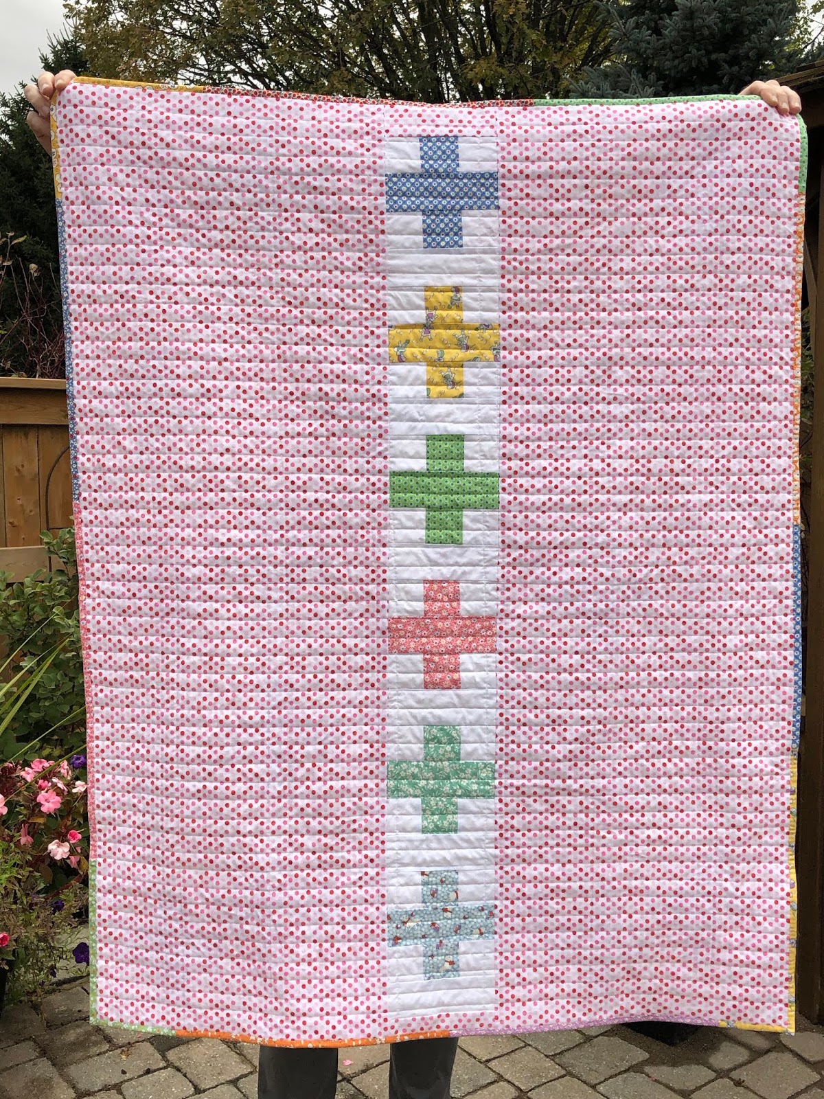 The Cozy Quilter: Plus Sign Baby Quilt