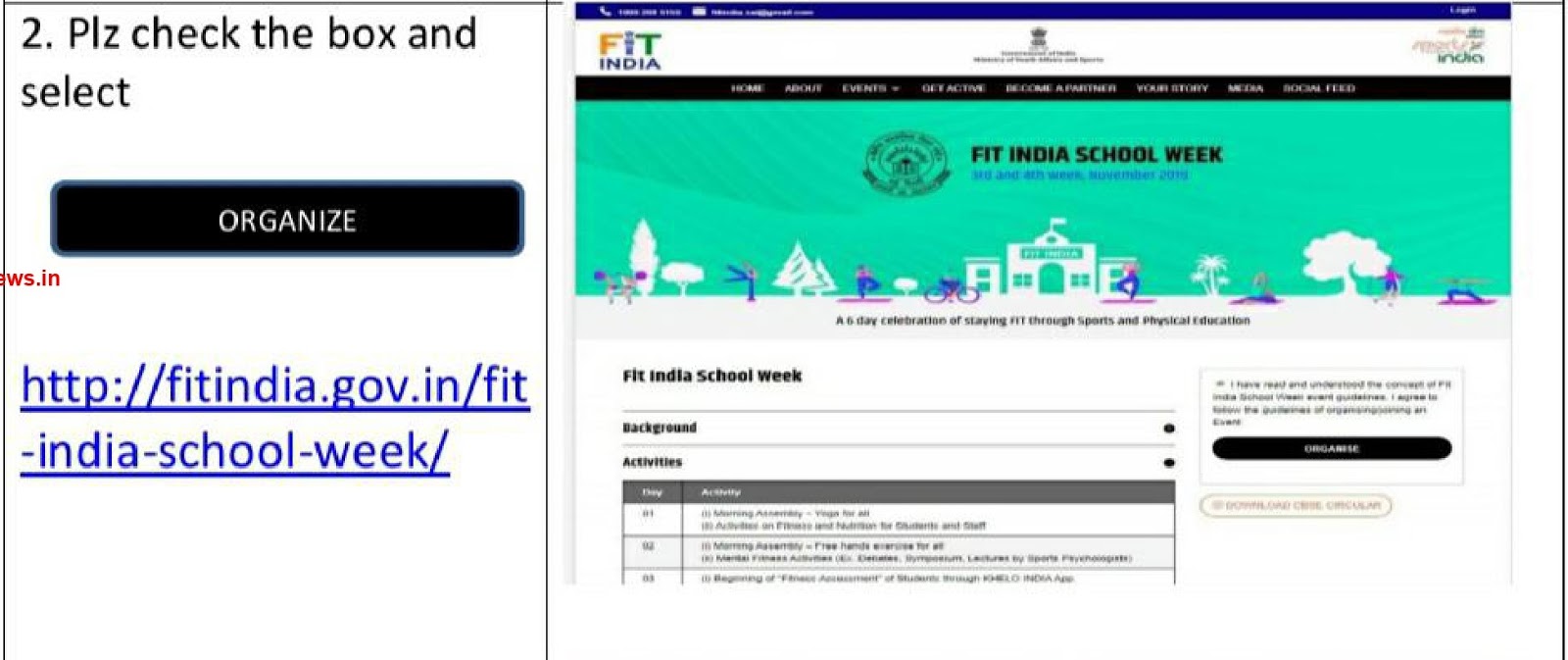 How to Registration in Fit India your School | Day wise Programme ...