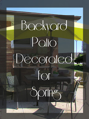 Patio Decorated for Spring | Rustic & Refined