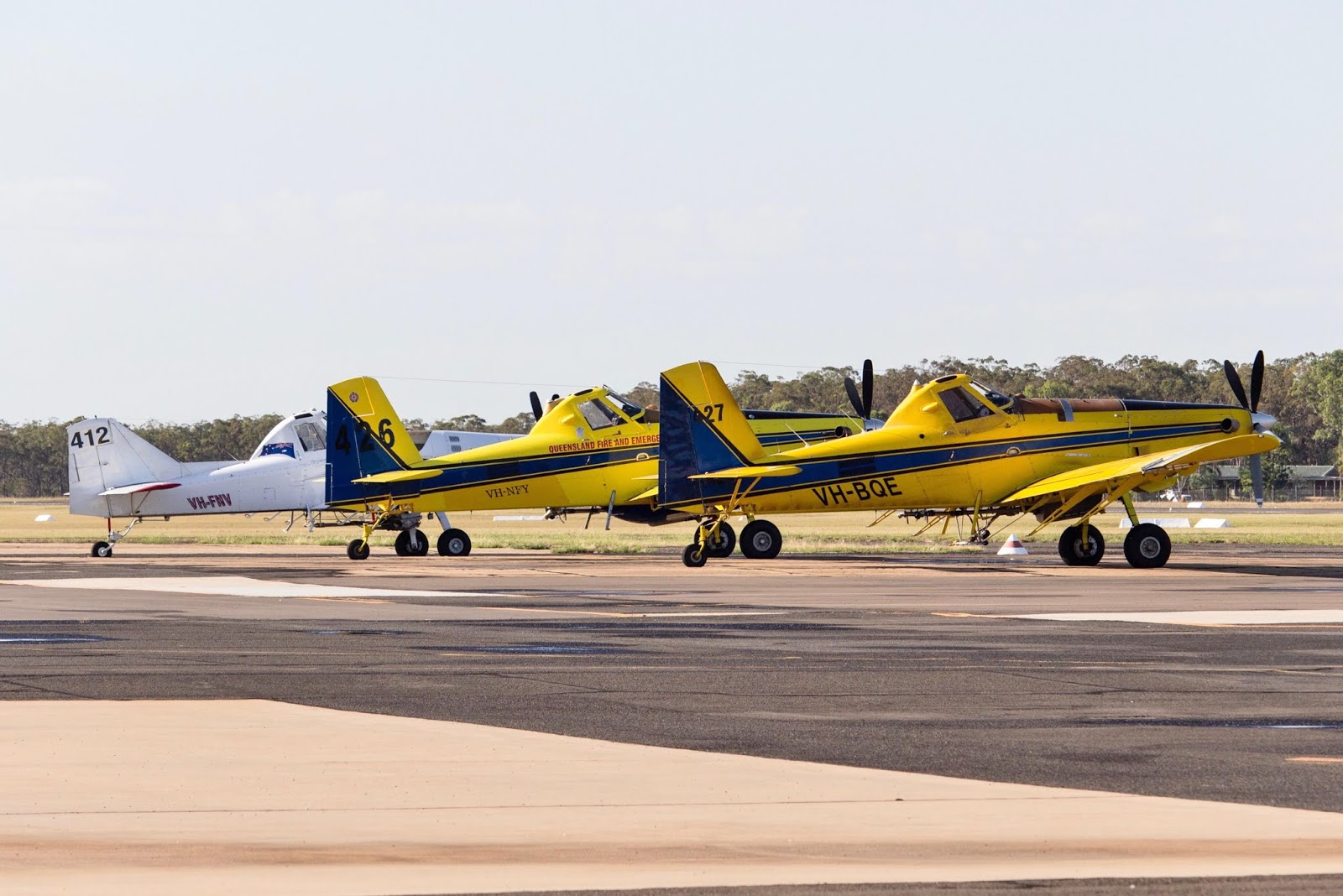 Central Queensland Plane Spotting: Bushfires in Local Area Bring a Trio ...