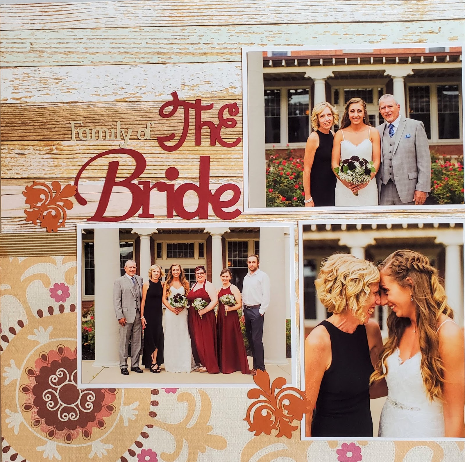 Random Memories: Family of the Bride - Two Page Family Wedding Layout