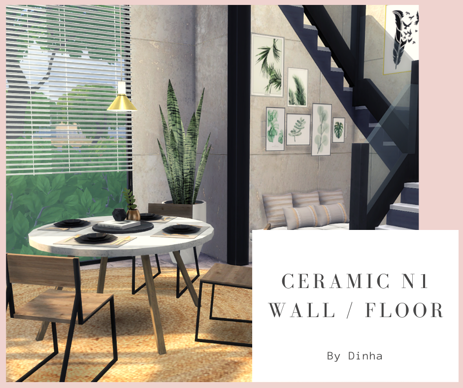 Ceramic Collection N1 - Wall & Floor: 4 Textures - Dinha