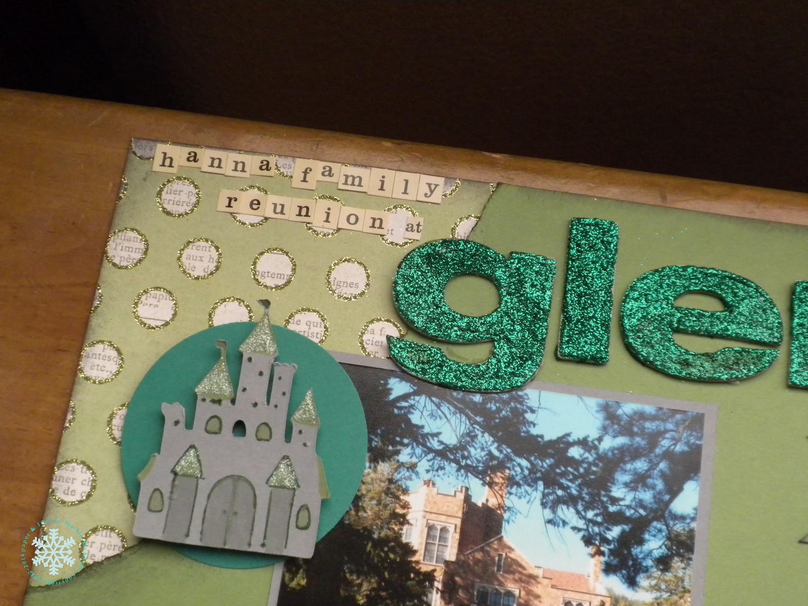 paper & ICE: Family reunion at Glen Eyrie Castle scrapbook layout (CQC128)