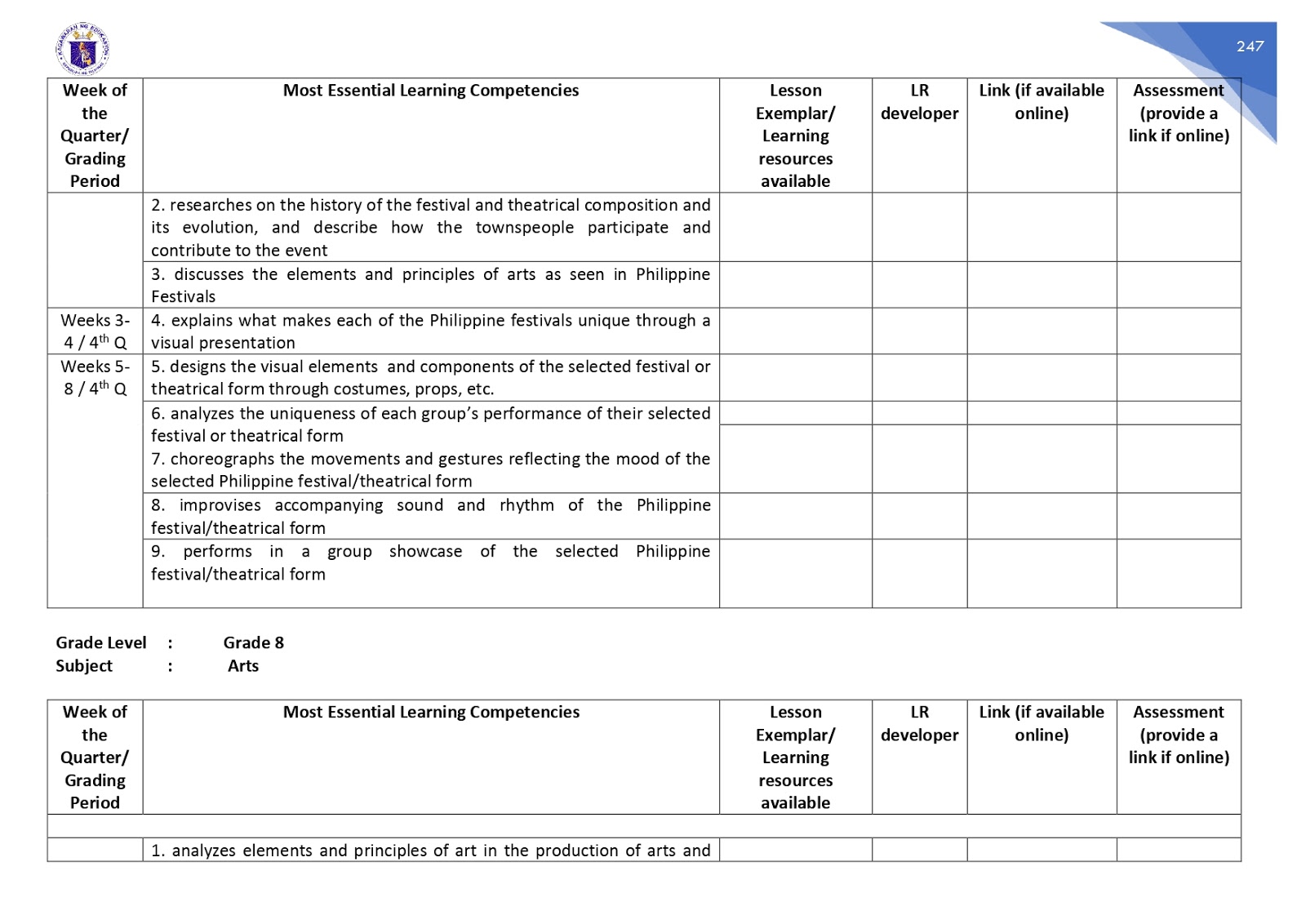 DepEd Memos, Orders & Results: Most Essential Learning Competencies in ...