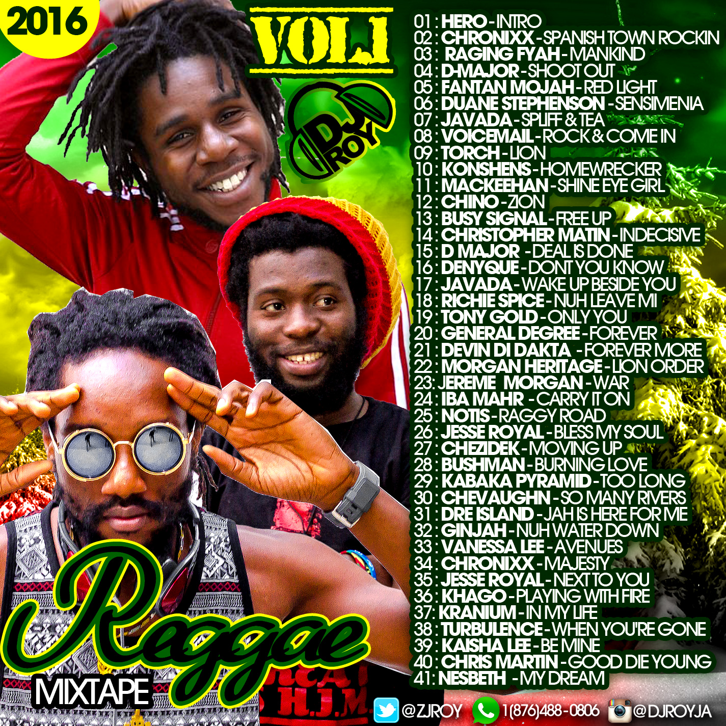 DJ ROY - REGGAE MIX VOL 1 2016 | REGGAETAPESHOP