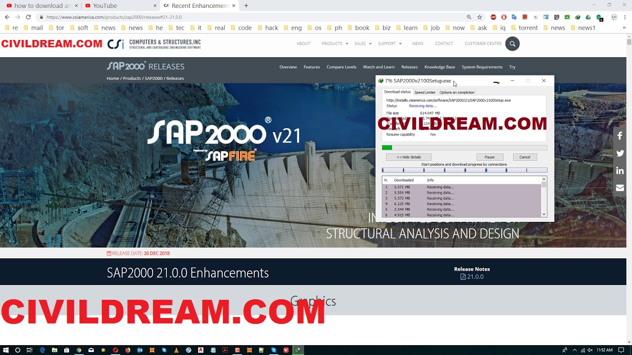 SAP2000 V21 free download تحميل برنامج الساب 21