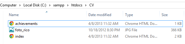 Membuat Curriculum Vitae dengan HTML | BLOG - Rico