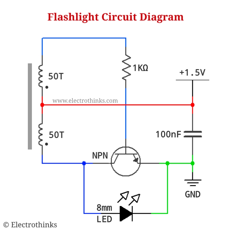 Flashlight Circuit Diagram