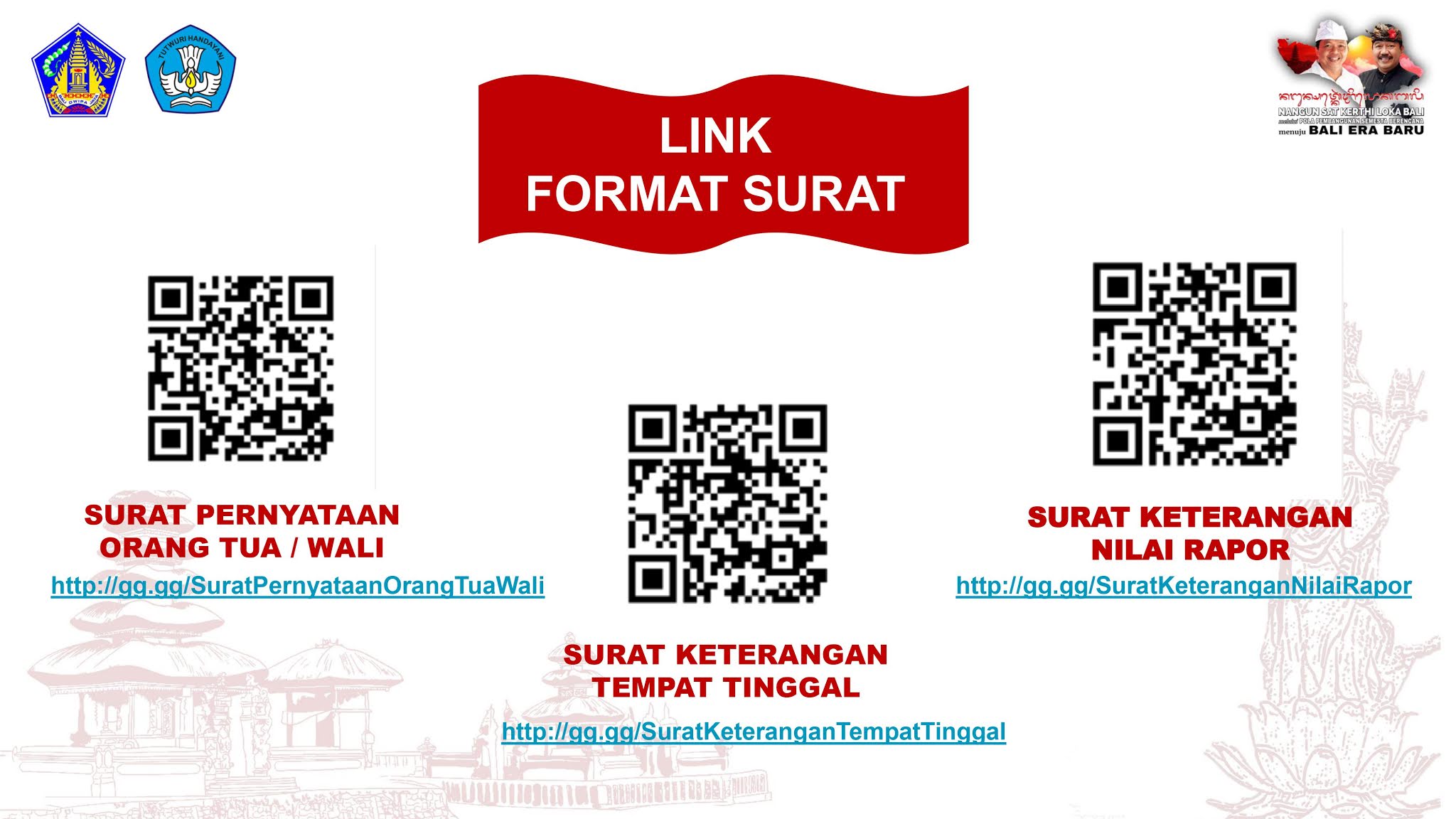 Contoh Format Surat PPDB SMA/SMK Negeri Provinsi Bali 2021 - Melajah Guru