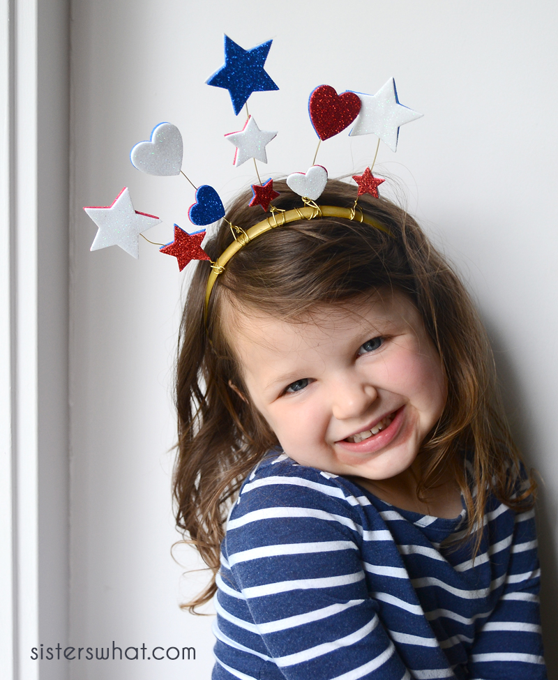 4th of July Star Head Band Tutorial - Sisters, What!