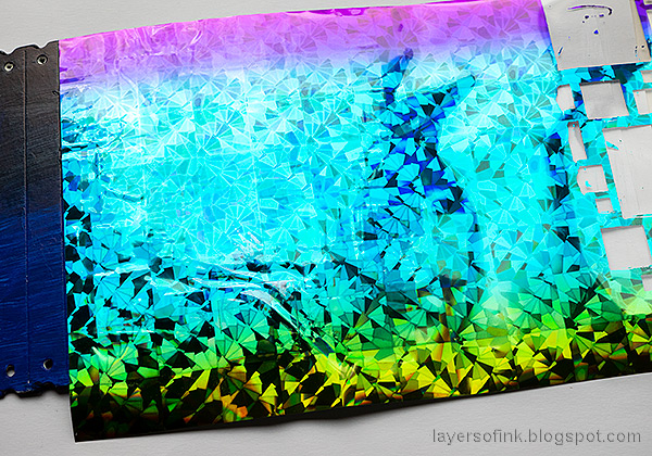 Layers of ink: Foil and Stencil Album Tutorial