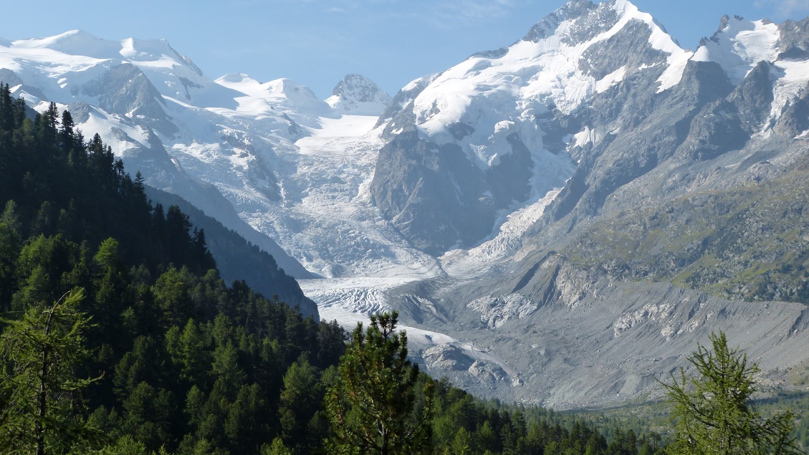 Hiking in Switzerland – Gabrielle and Urs: Hiking down Mount Diavolezza ...